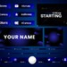 Twitch Overlay Package Blue Edge Animated Stream Overlay Pack Animated ...