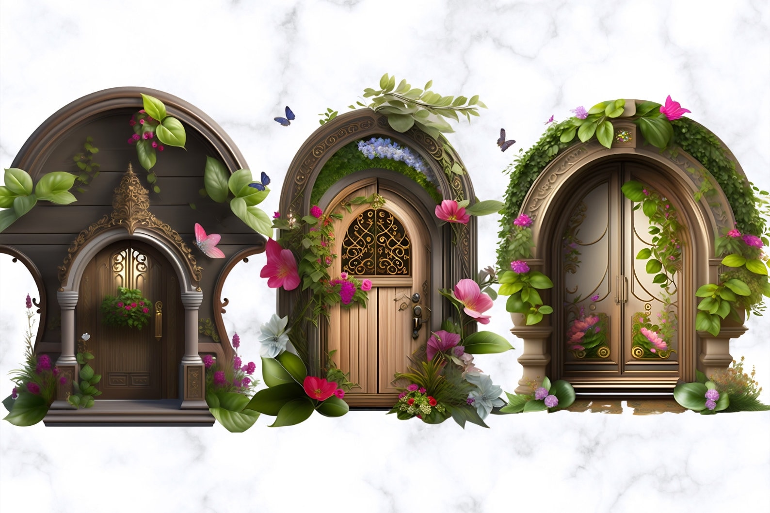 Fairy Doors Clipart - Fairy Fantasy Clip Art Graphics and Collage ...