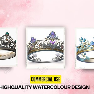 Watercolor Tiara Clipart, Wedding Tiara Clipart, Princes Tiara Png ...