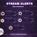 Purple Glow Shimmer Starlight Animated Stream Pack Minimal, Starry ...