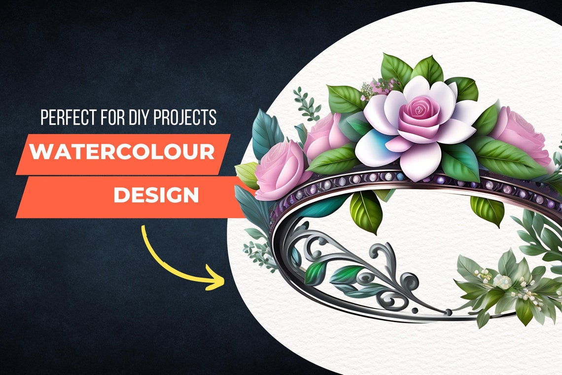 Watercolor Tiara Clipart Wedding Tiara Clipart Princes Tiara - Etsy