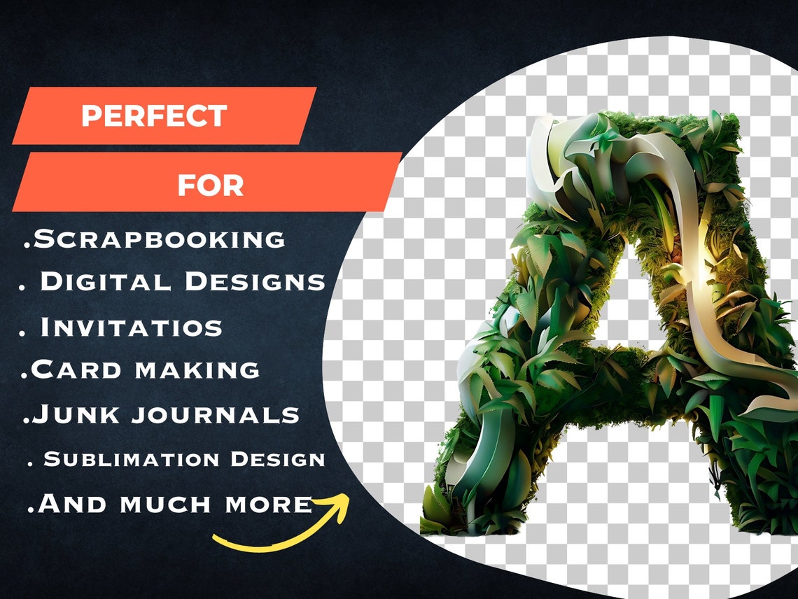 Greenery Alphabet Lettering and Numbers Clipart, Watercolor Floral Clip ...