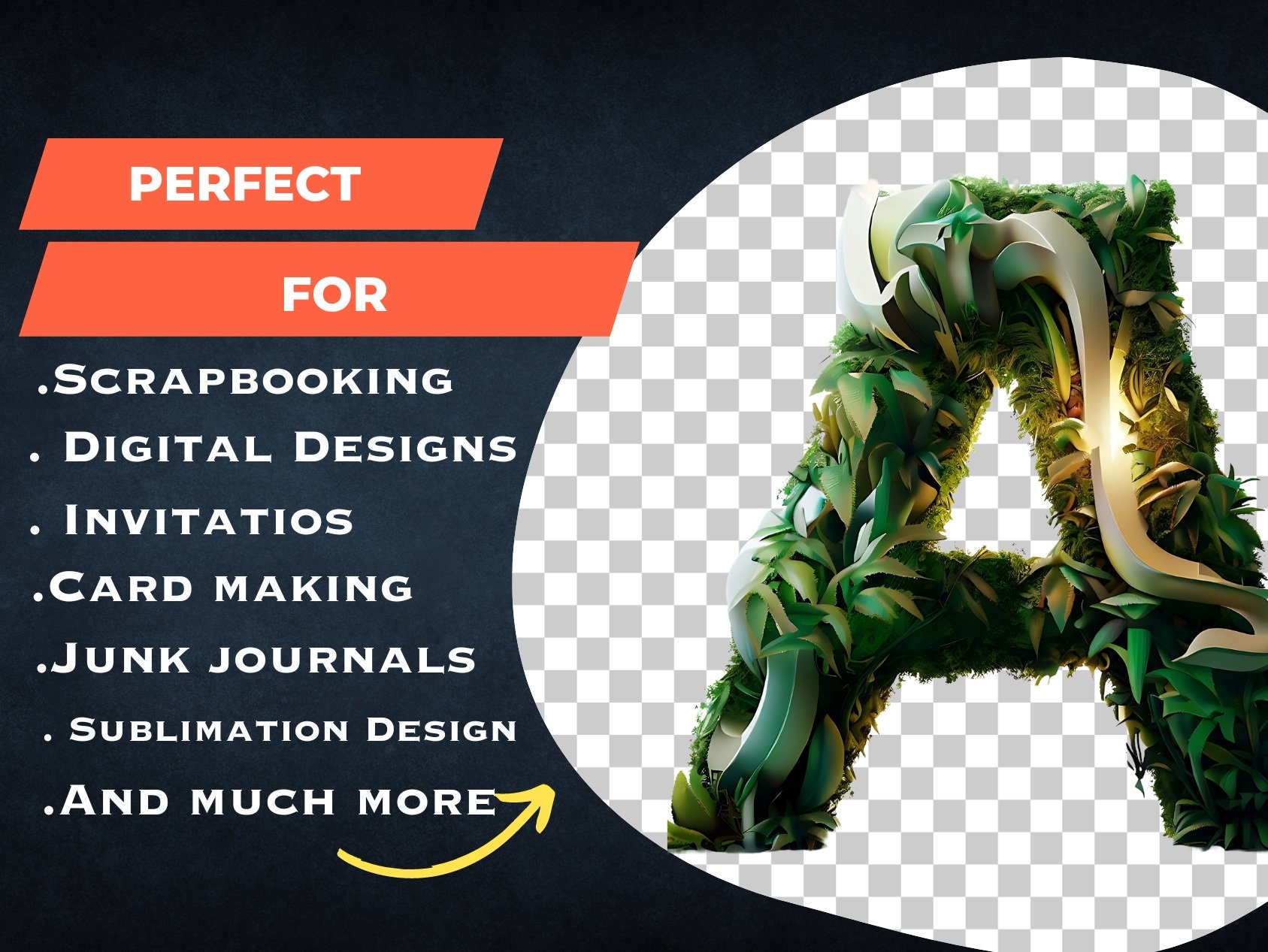 Greenery Alphabet Lettering and Numbers Clipart, Watercolor Floral Clip ...