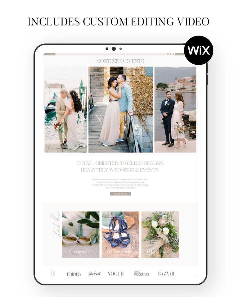 Elegant Wix Wedding Website Template: Customizable Event Design (digital Download) - Etsy