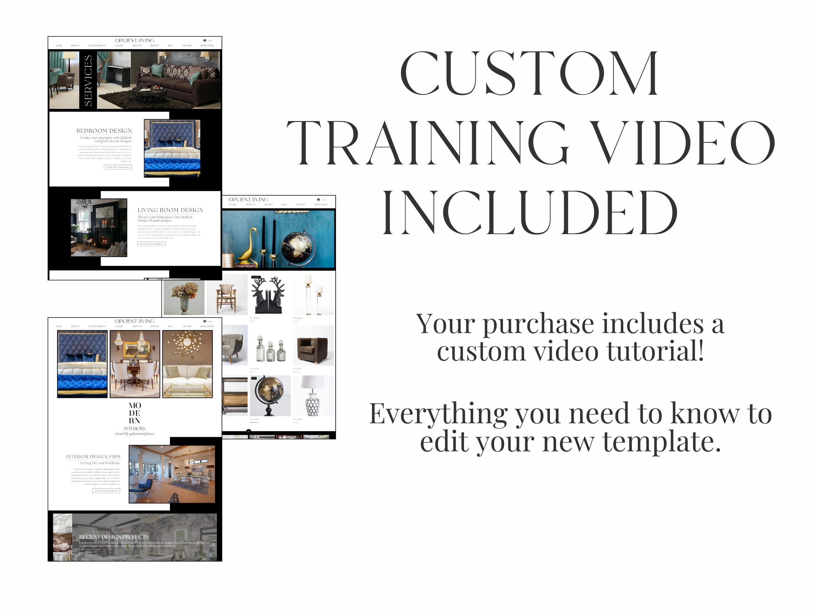 Interior Design Wix Website Template | Modern Home Decor Portfolio Wix ...