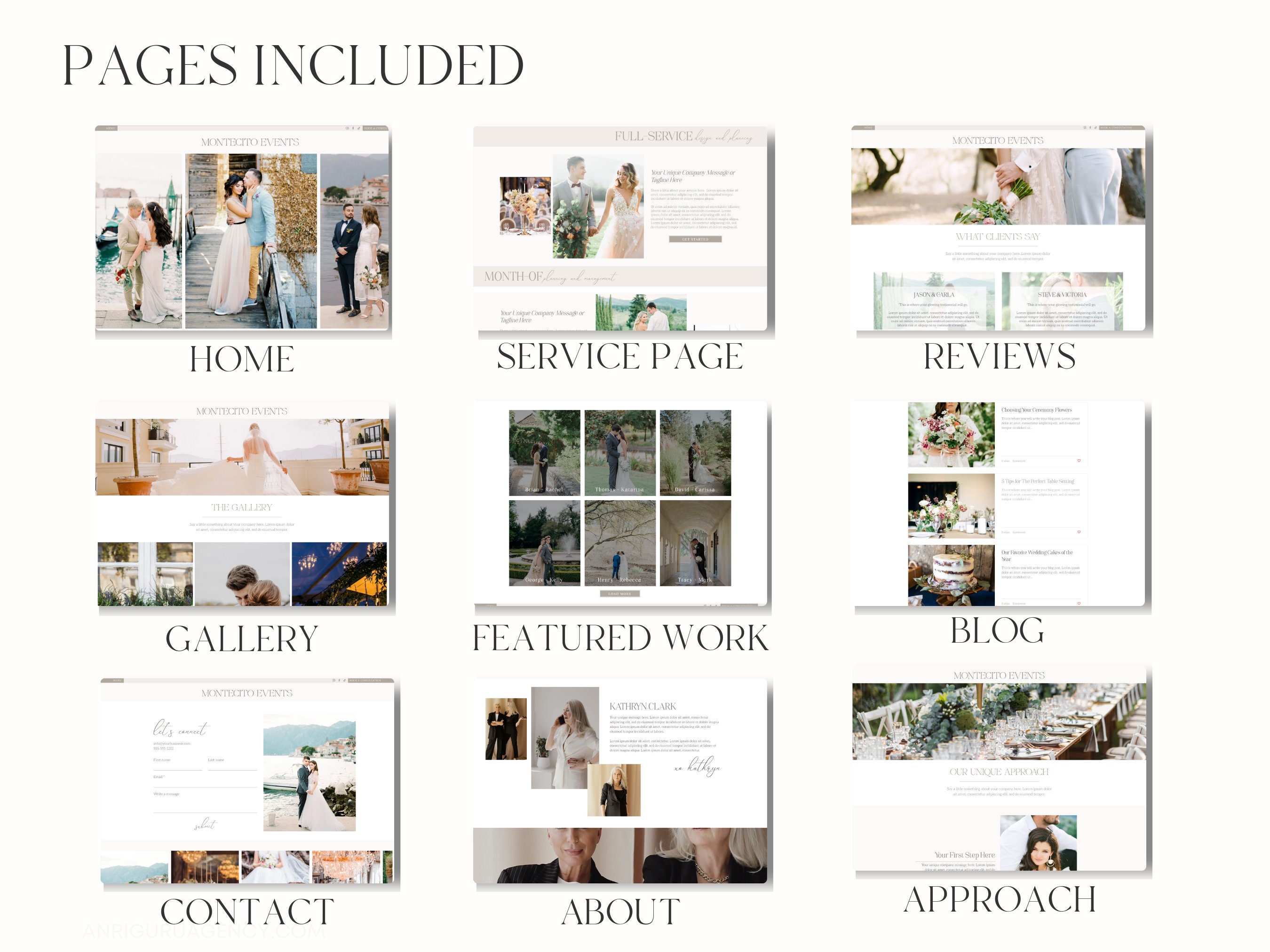 Wix Wedding Website Template | Elegant Wix Site for Events | Wix ...