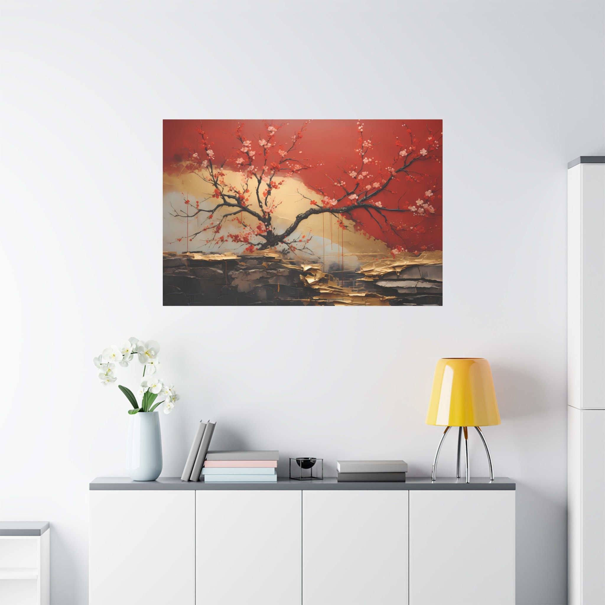 Kintsugi Wall Art Japanese Wall Art Kintsugi Painting Japanese Wall Art ...