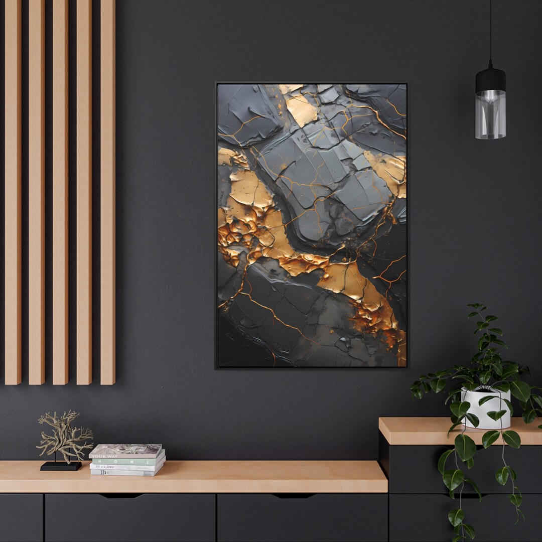 Japenese Kintsugi Wall Art Hanging Art Kintsugi Painting - Etsy