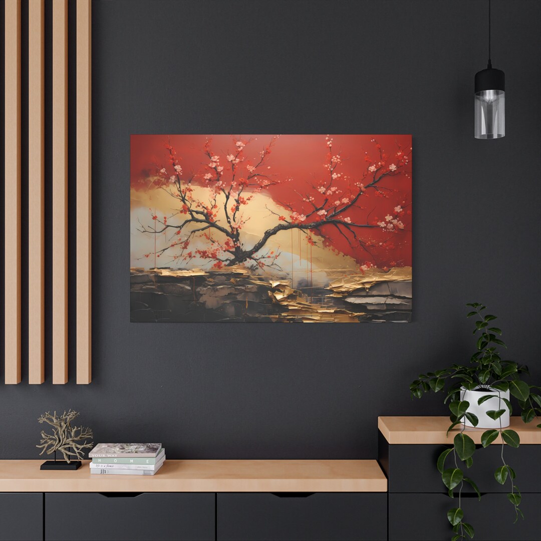 Kintsugi Wall Art Japanese Wall Art Kintsugi Painting Japanese Wall Art ...