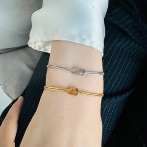 Love Knot Bracelet, Couple Matching Bracelet 925 Sterling Silver ...