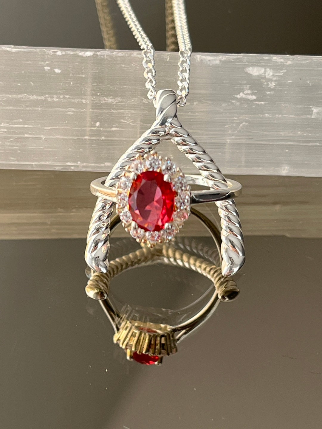 Wishbone Ring Holder Necklace Magic Ring Holder Pendant Surgeon Nurse ...