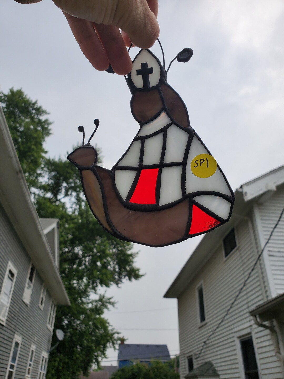 Stained Glass Snail Pope Suncatcher - Etsy