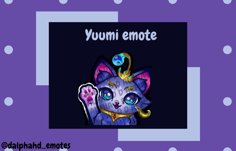 Yuumi Chibi Cute Emote LOL Twitch Youtube Discord Stream - Etsy