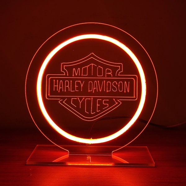Harley Davidson Neon - Etsy