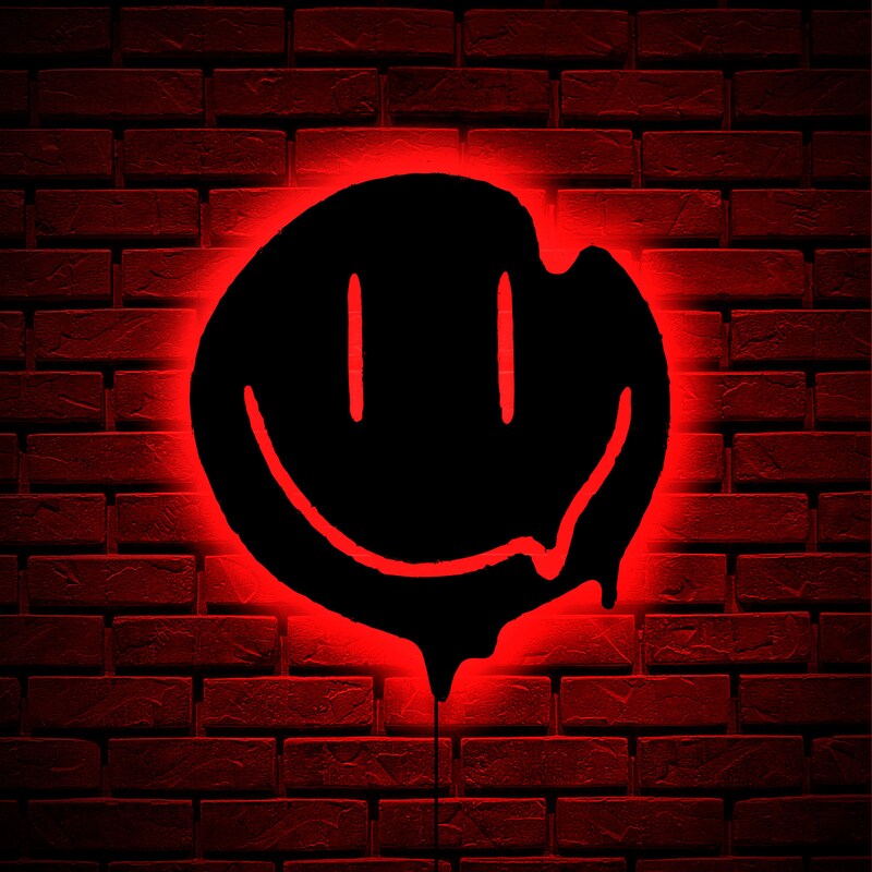 Neon Face Sign - Etsy
