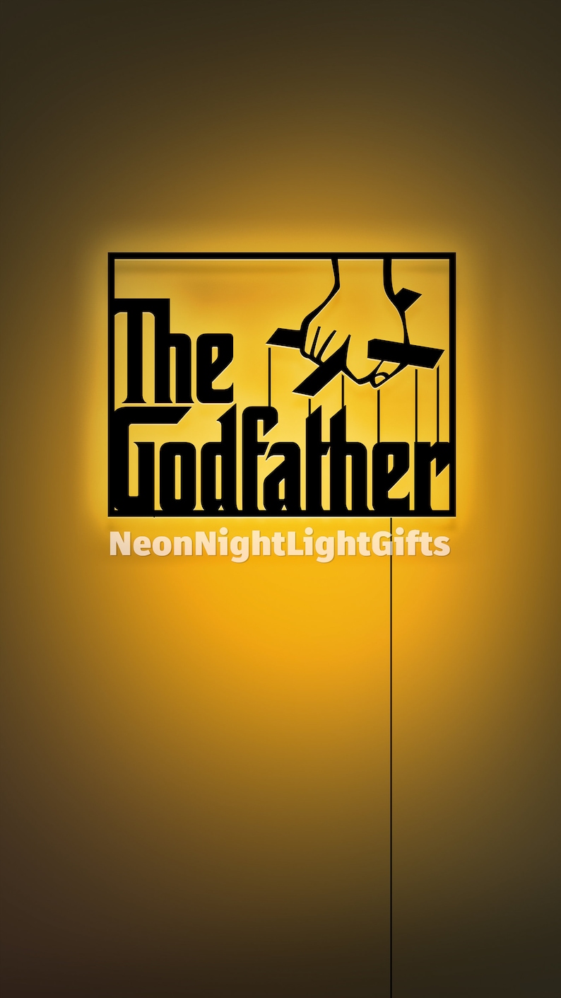 The Godfather Light Sign, Custom the Godfather Light Sign, Birthday ...