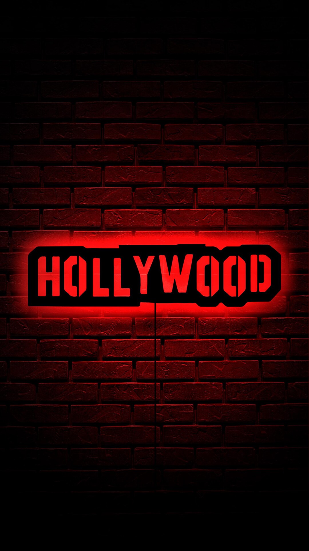 Hollywood Wooden With RGB Led Light Sign, Custom Hollywood Light Sign ...