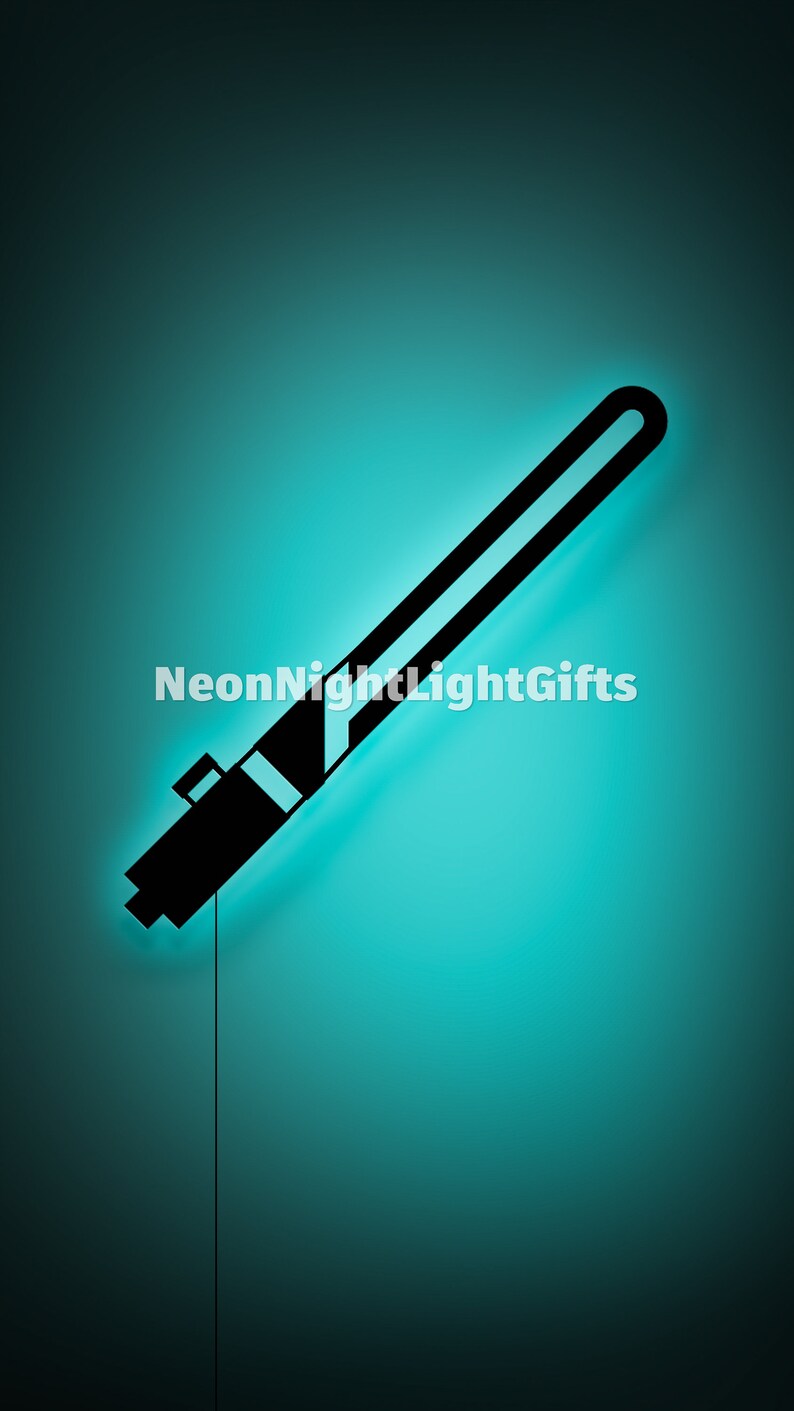 Star Wars Lightsaber Wood RGB Led Light Sign, Birthday Gift, Gamer Room ...