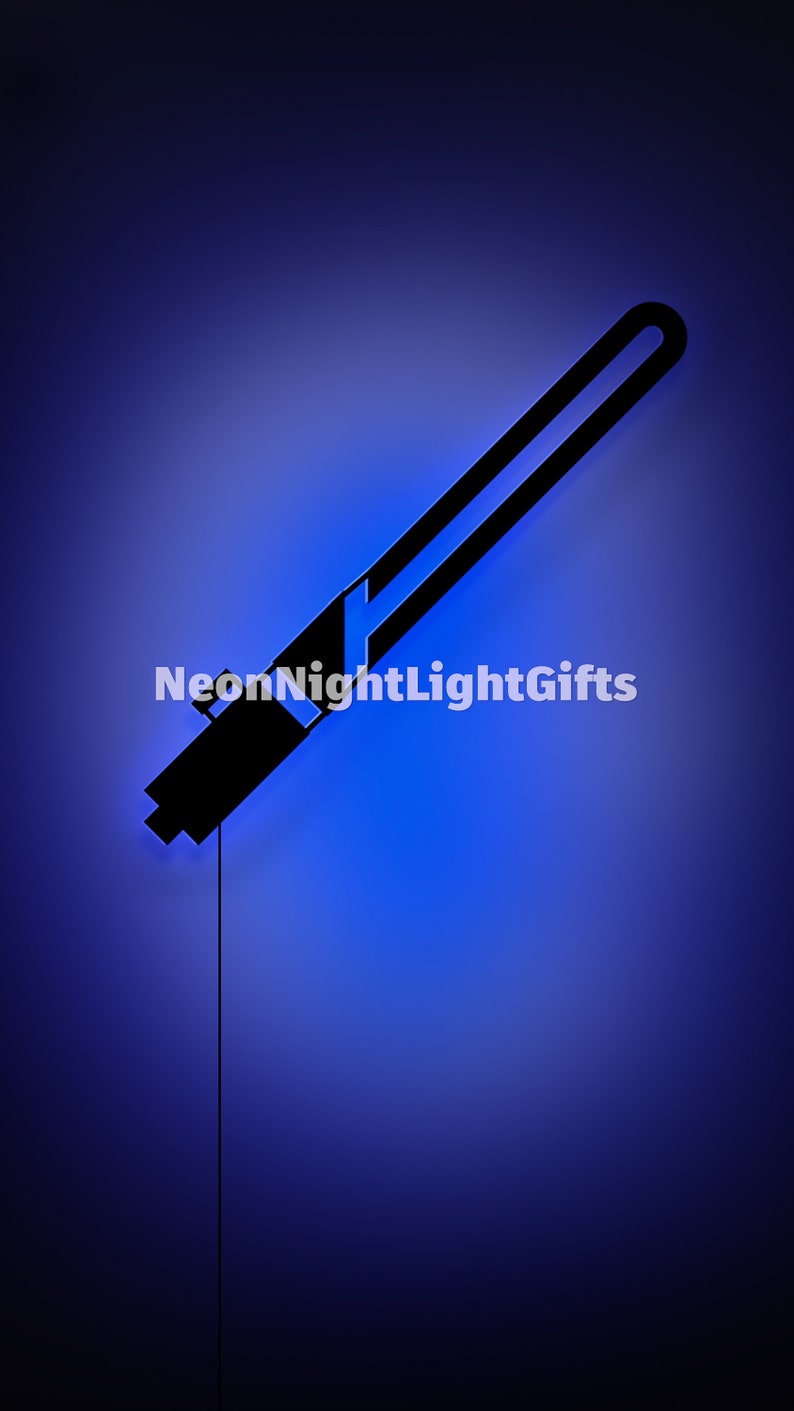 Star Wars Lightsaber Wood RGB Led Light Sign, Birthday Gift, Gamer Room ...