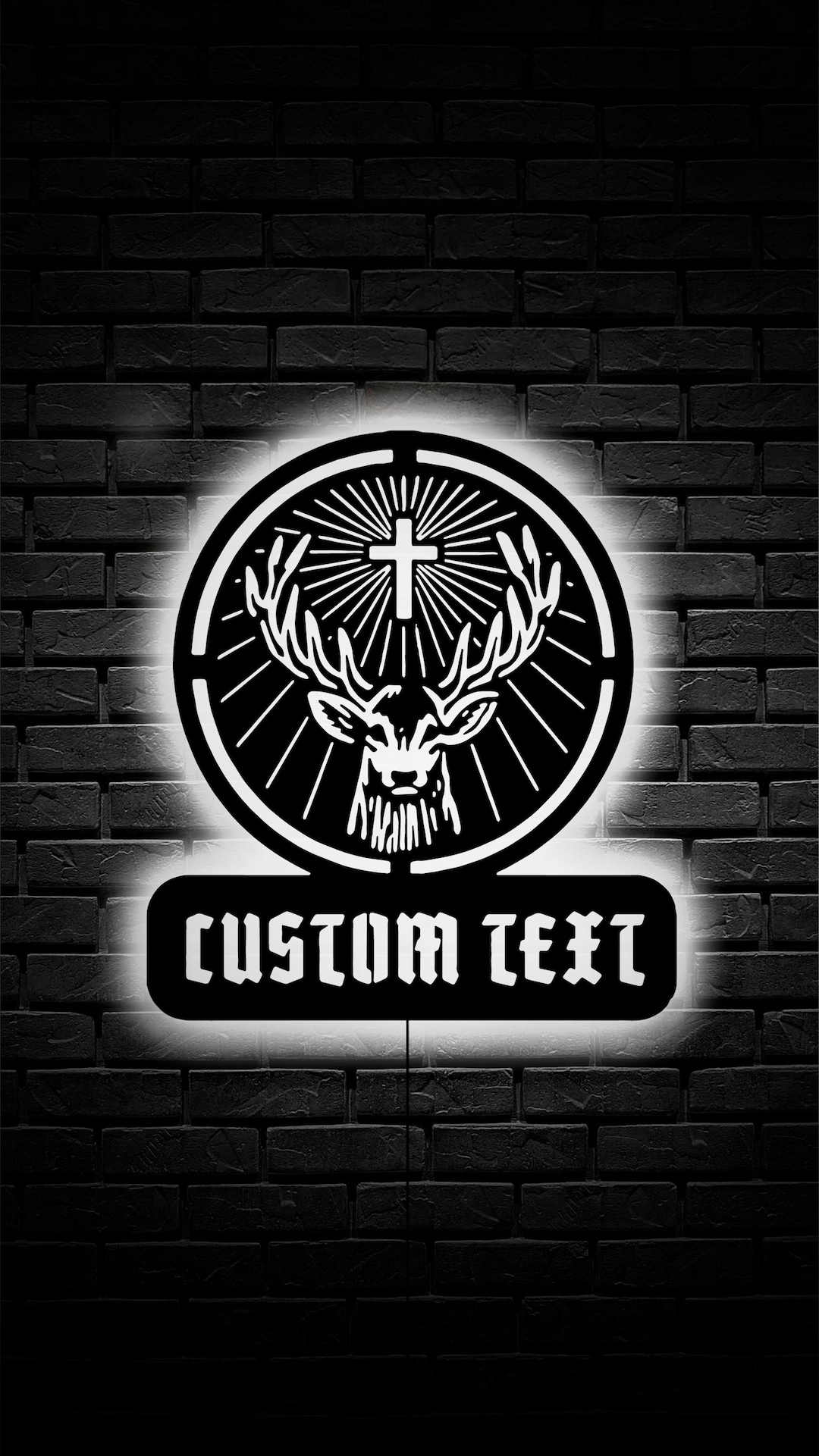 Jagermeister Wood Wall Art With Rgb Led Light, Jagermeister Room Decor ...