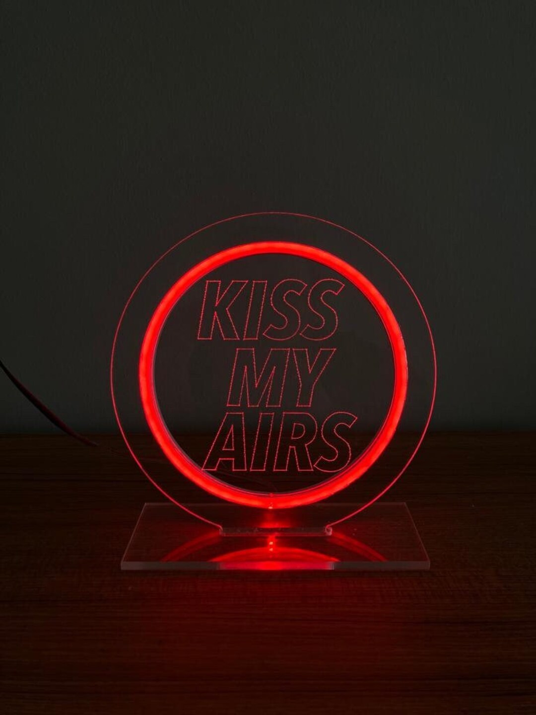 Kiss My Airs Neon Led Light Sign, Kiss My Airs Neon Sign, Kiss My Airs ...