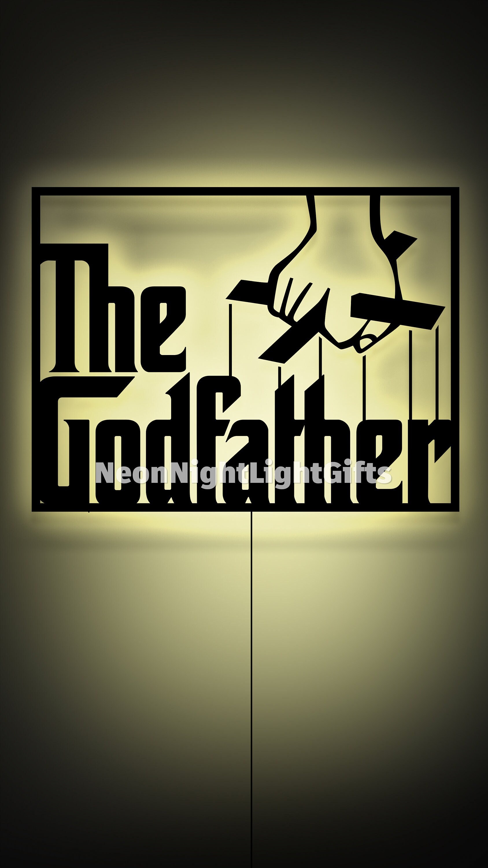 The Godfather Light Sign, Custom the Godfather Light Sign, Birthday ...