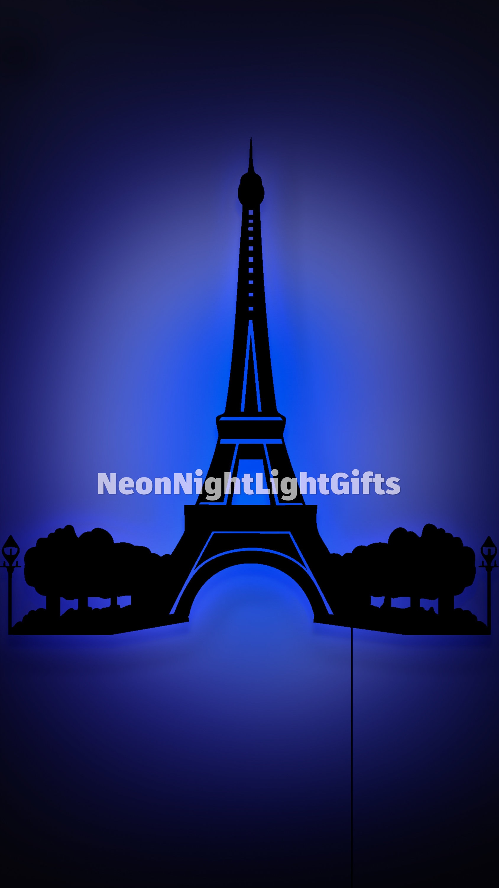 Eiffel Tower Light Sign Custom Eiffel Tower Light Sign - Etsy