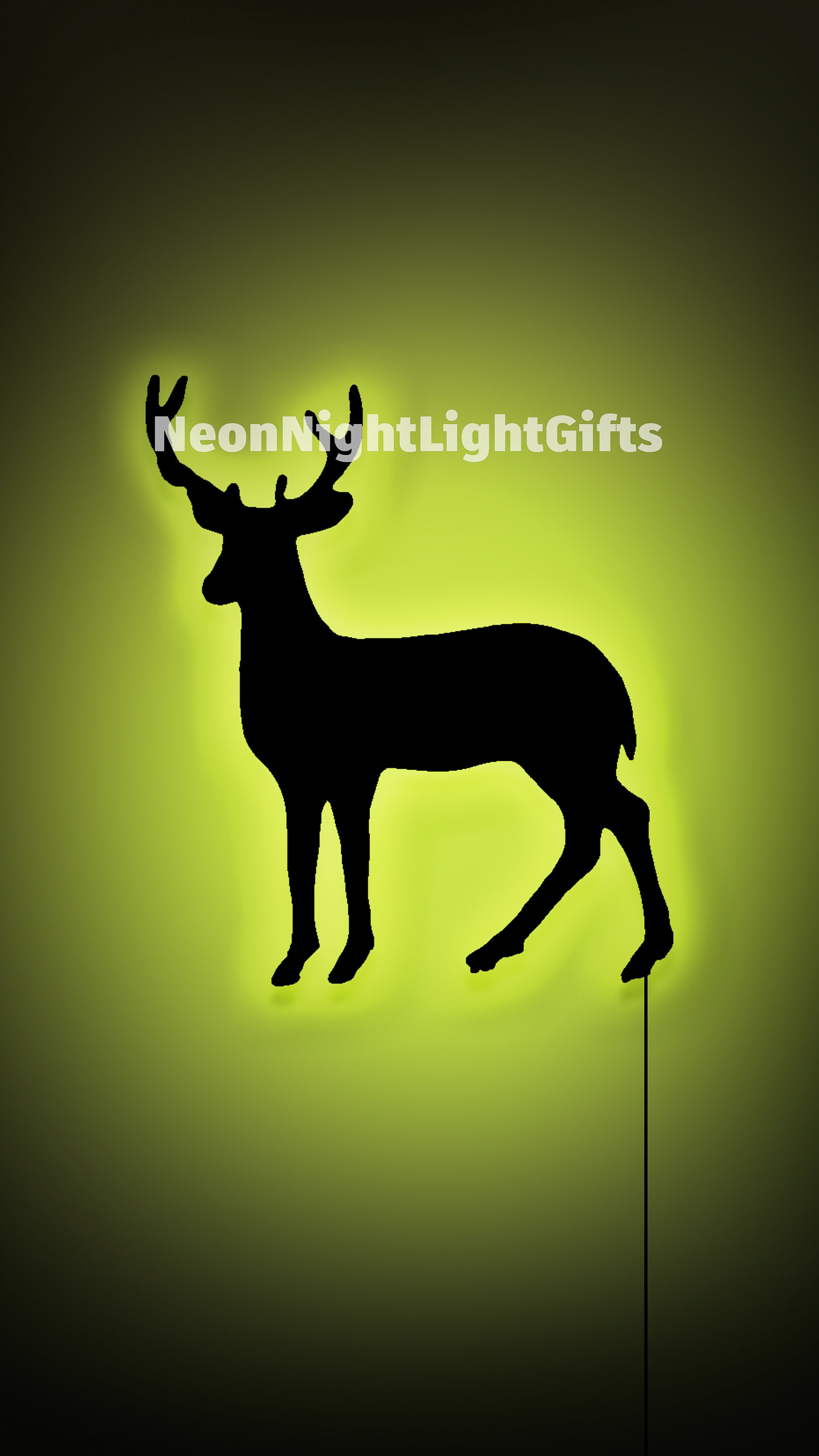 Custom Deer Hunting Wood Light Sign,deer Wall Decor, Personalized Deer ...