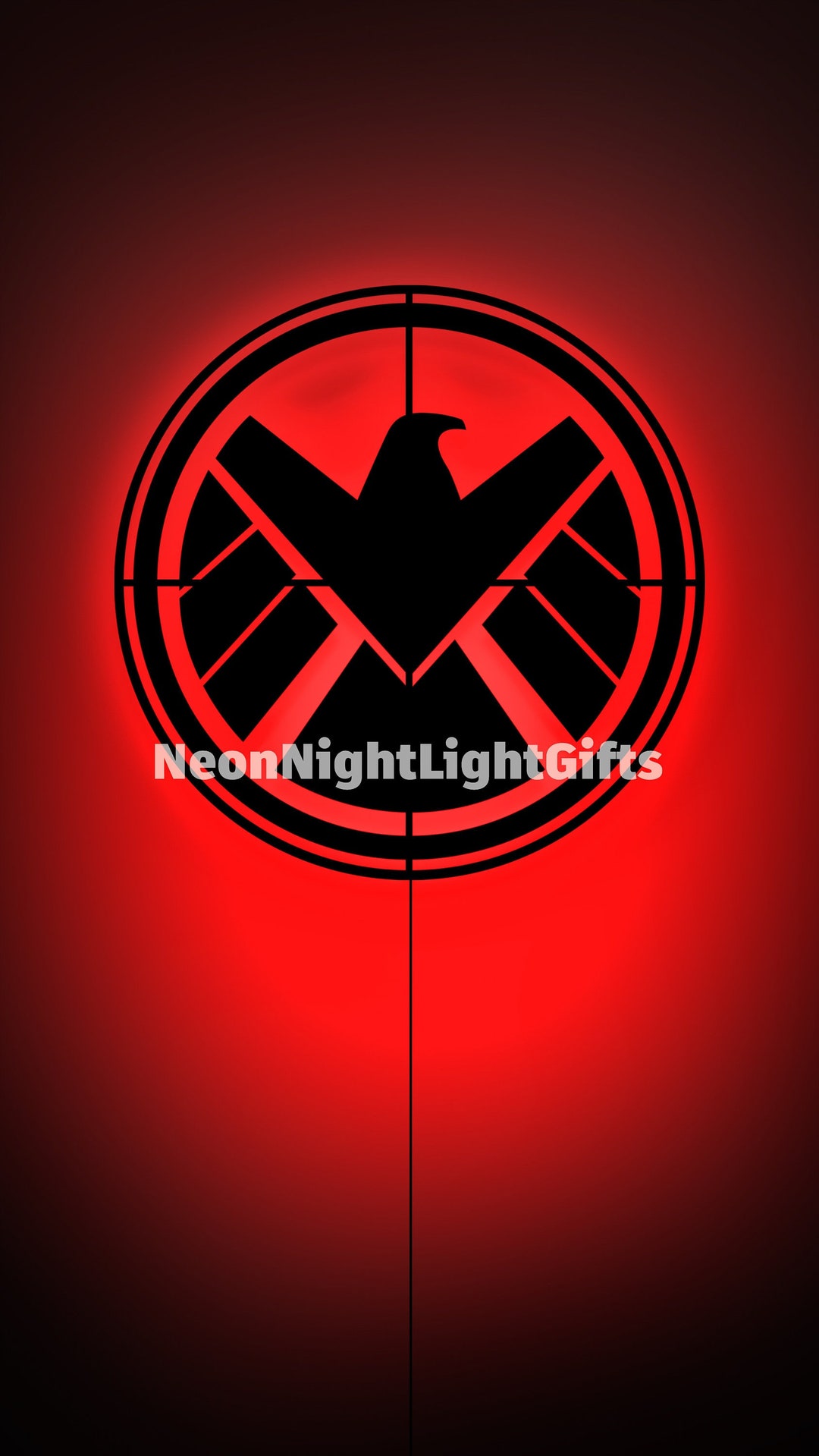 Avengers S.H.I.E.L.D. Led Light Sign, Custom Marvel Light Sign, Game ...
