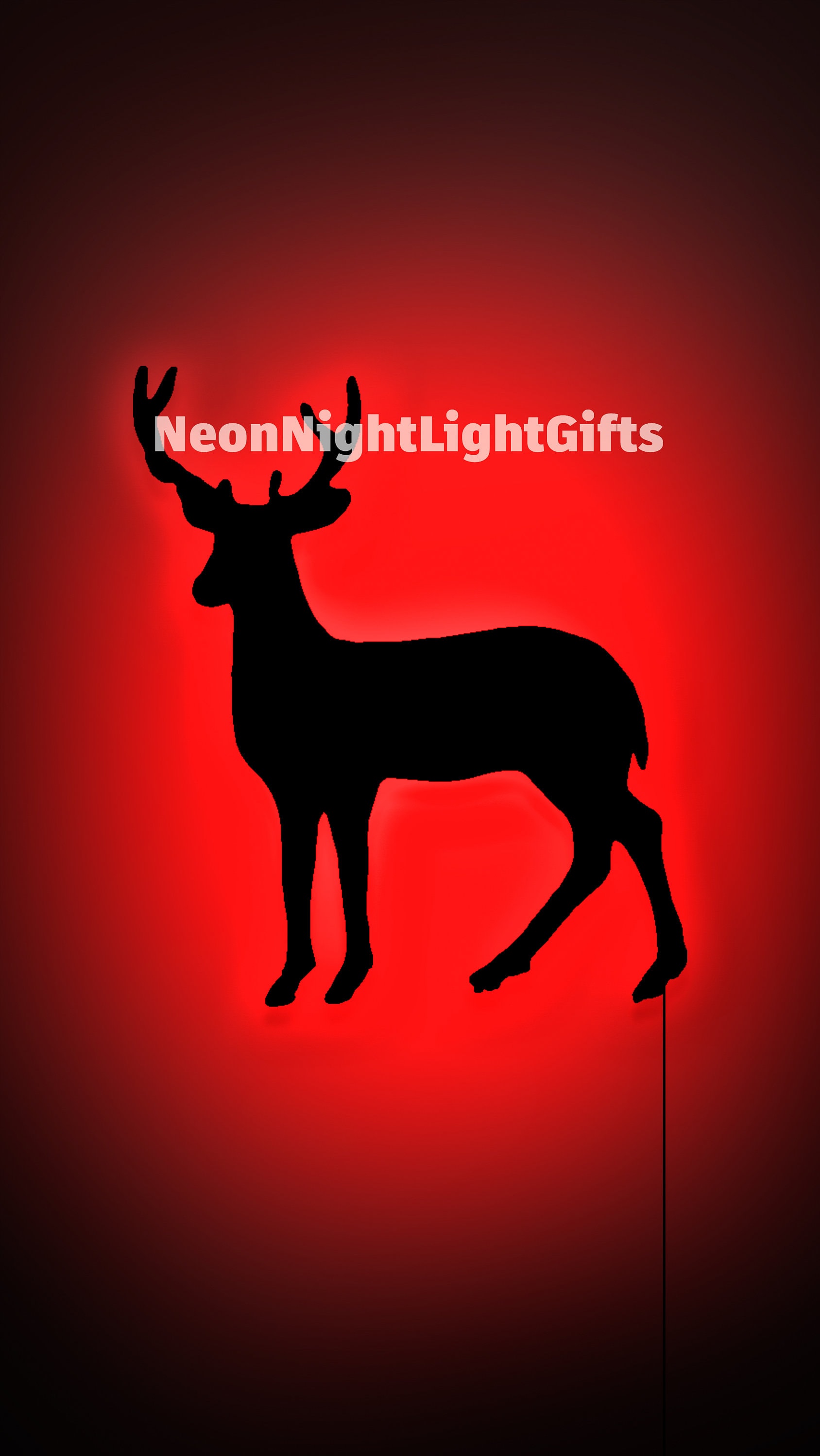 Custom Deer Hunting Wood Light Sign,deer Wall Decor, Personalized Deer ...