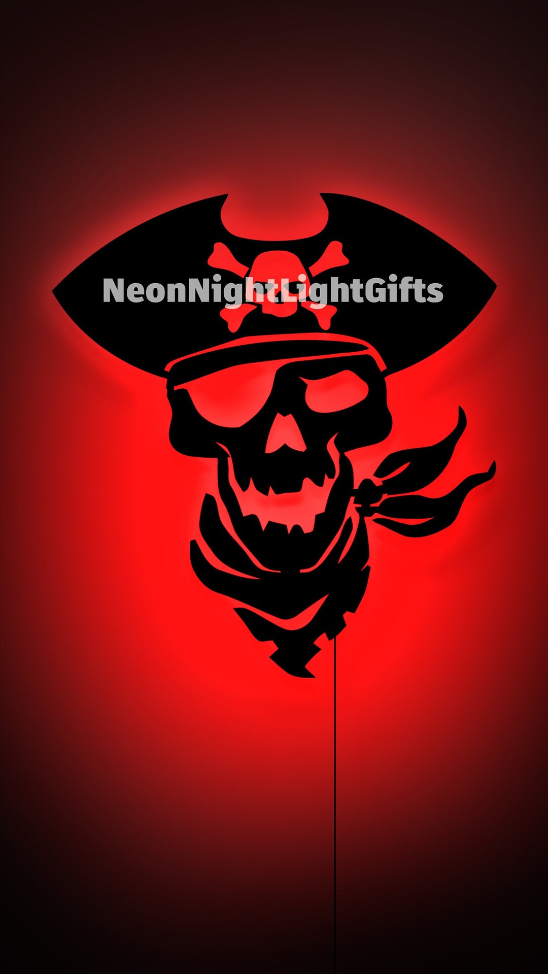Pirate Light Sign, Custom Skeleton Pirate Light Sign, Christmas Gifts ...