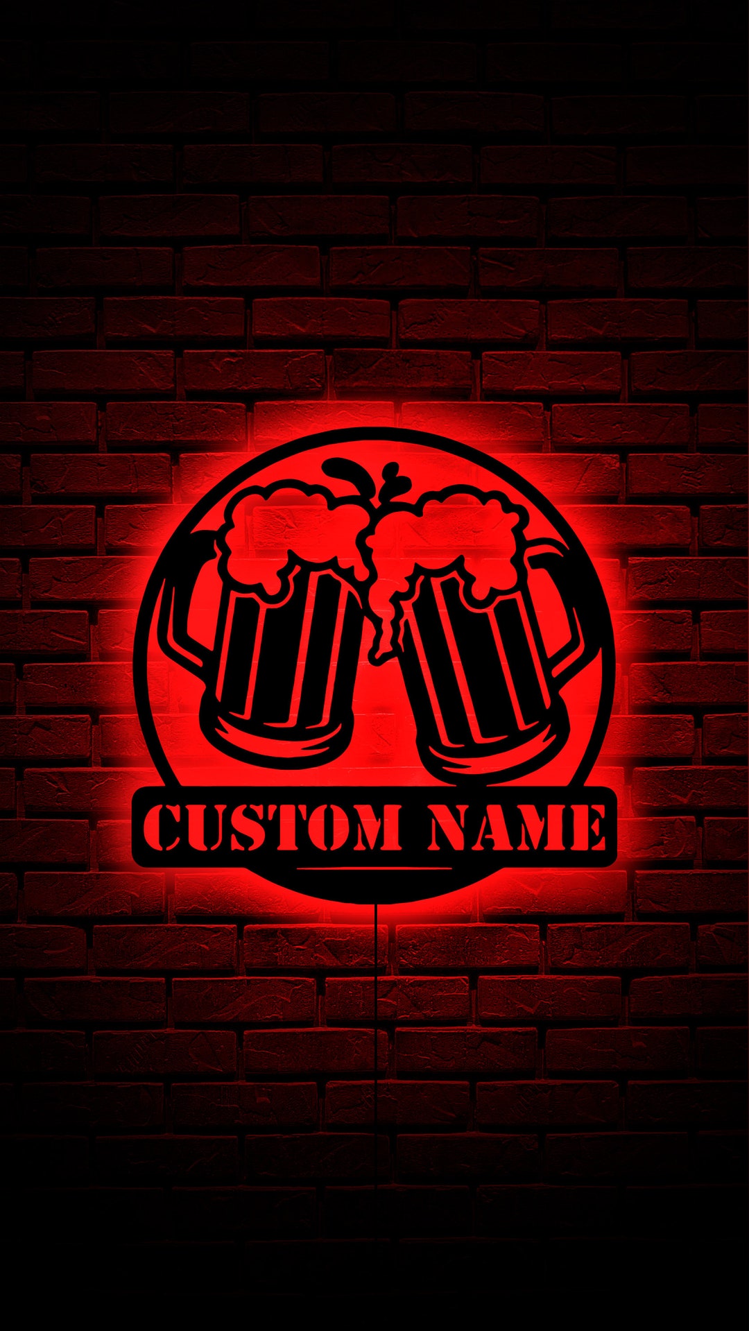 Custom Beer Led Sign, Bar Light Sign, Birthday Gift, Pub Lighted Wall ...