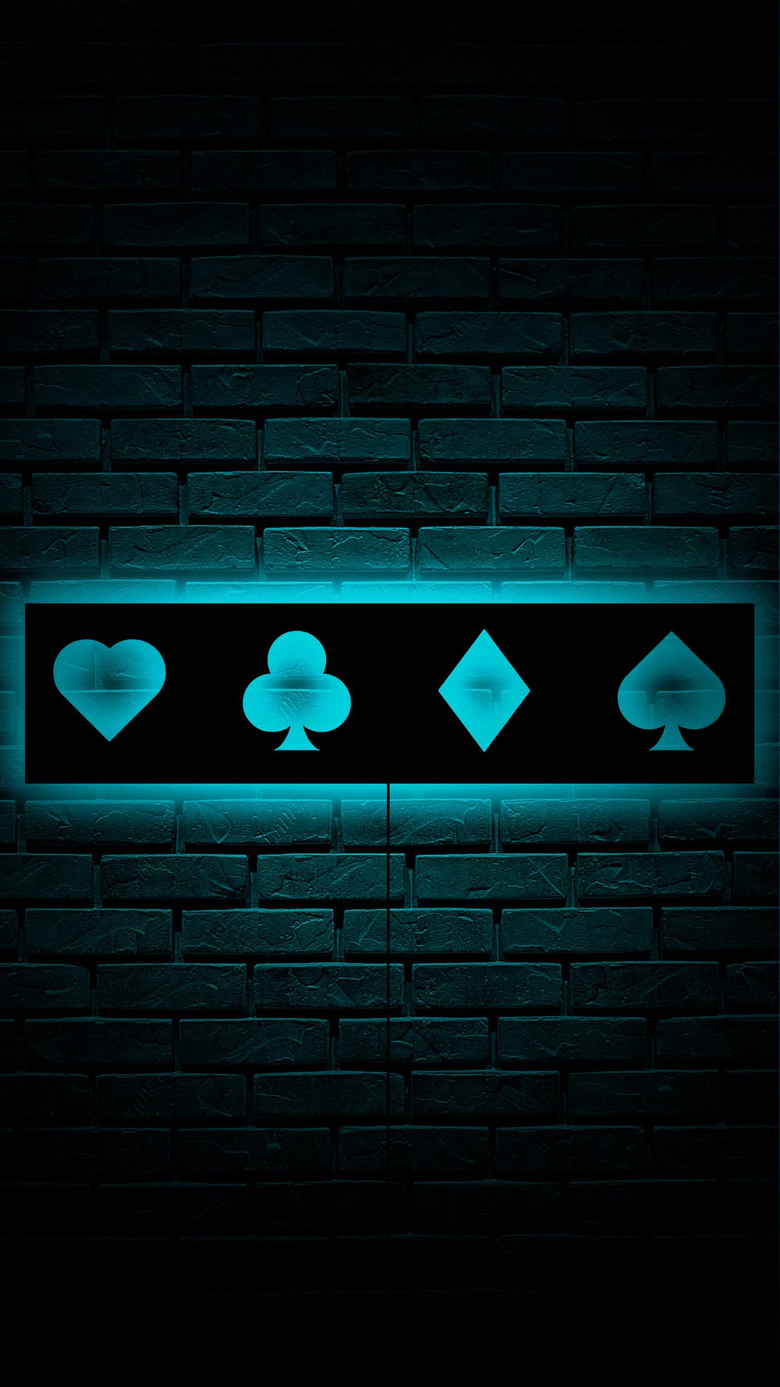 Playing Cards Wood Wall Art With Rgb Led Light, Playing Cards Room ...