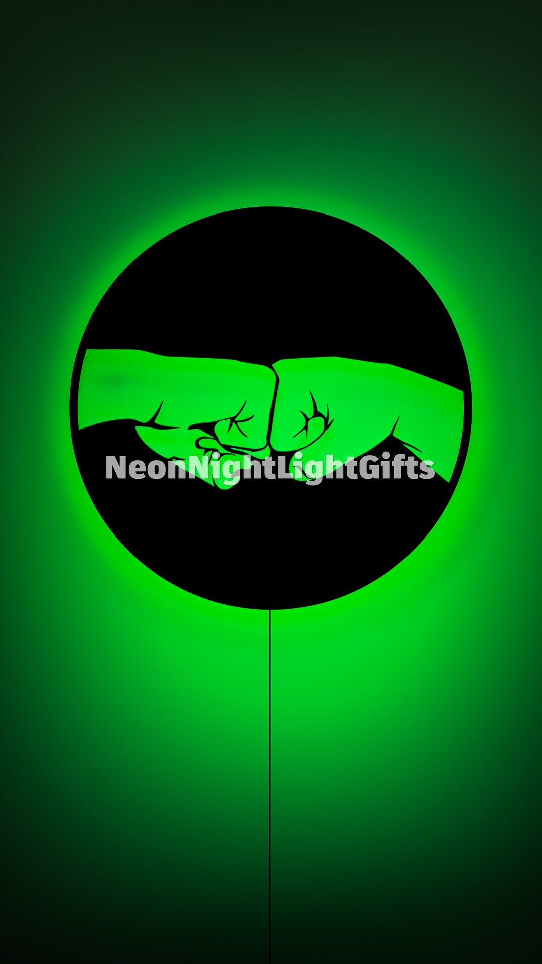 Custom Fist Bump Light Sign, Custom Fist Bump Light Sign, Birthday Gift ...