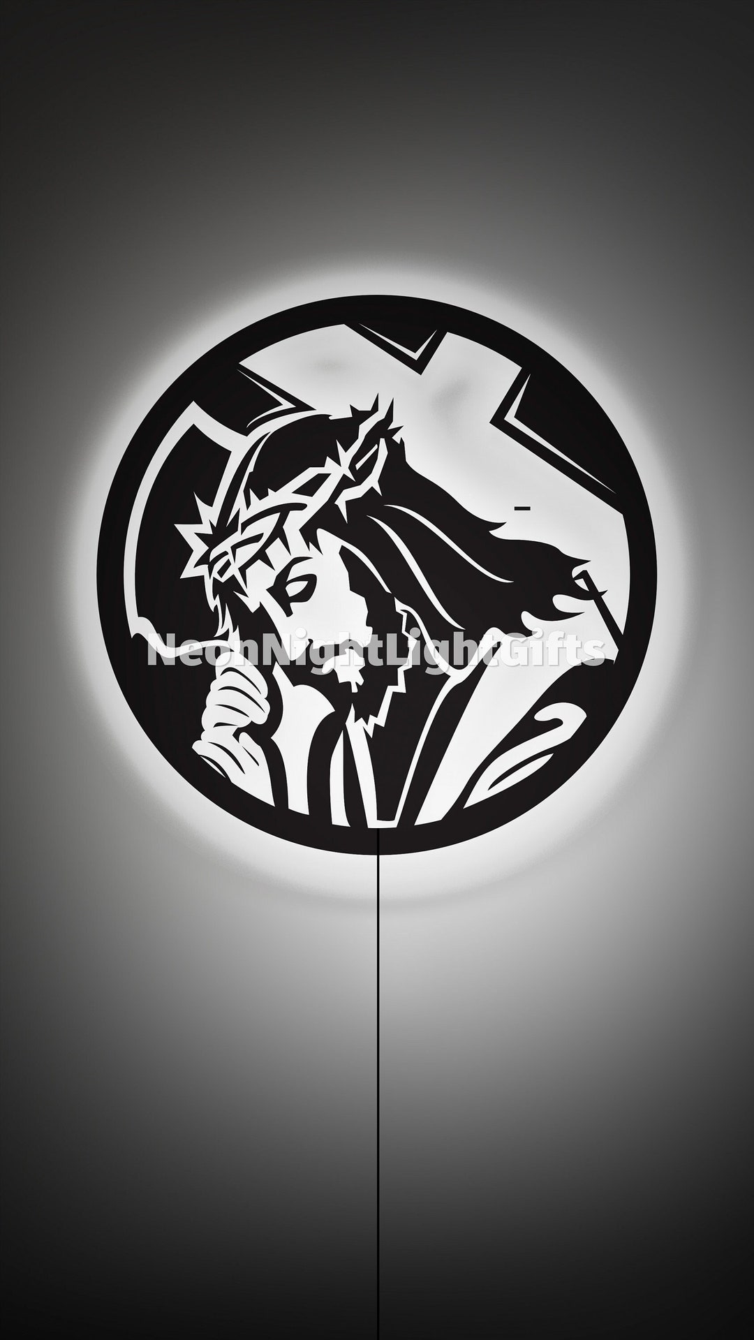 Jesus Light Sign, Custom Cross Light Sign, Birthday Gift, Game Room ...