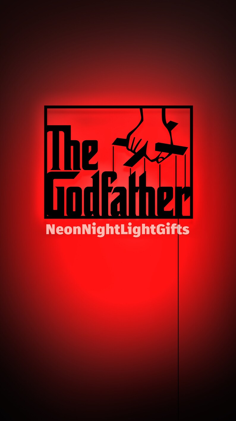 The Godfather Light Sign, Custom the Godfather Light Sign, Birthday ...