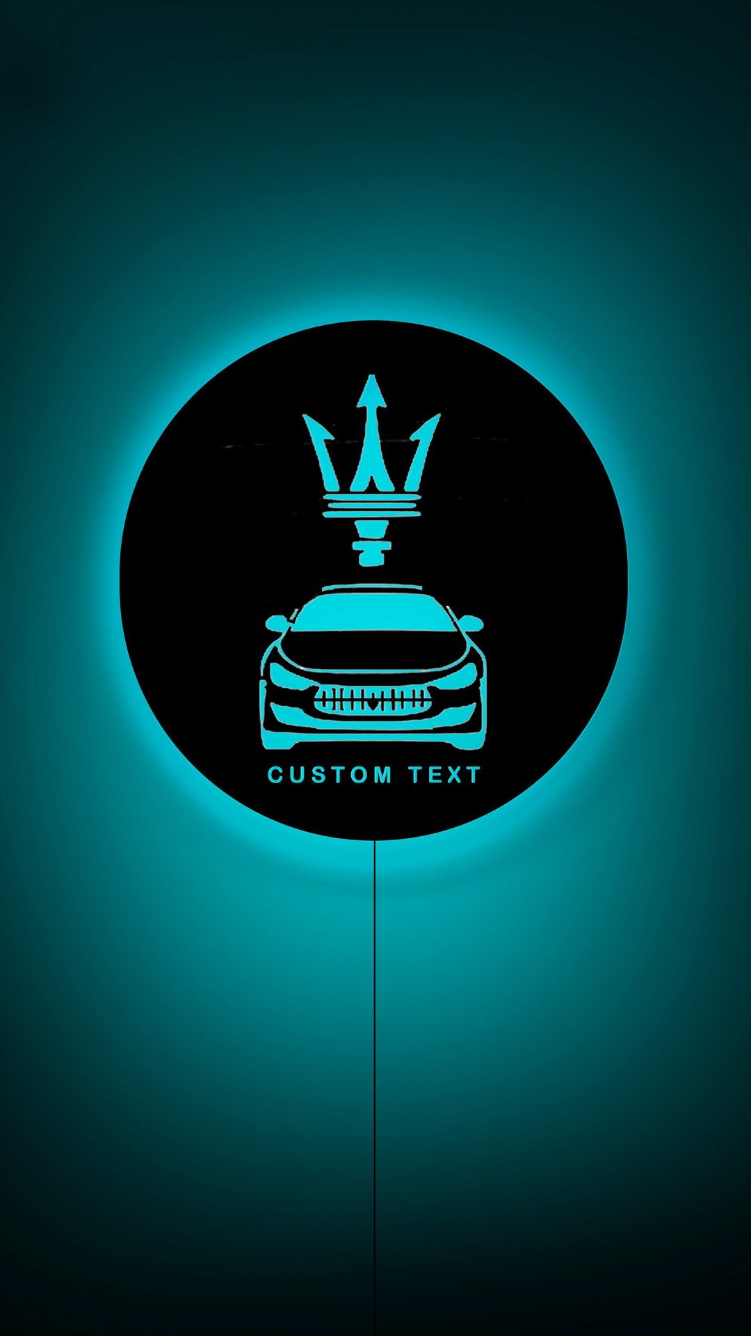 Car Logo Light Wooden Sign, Custom Car Logo RGB Light Sign, Birthday ...