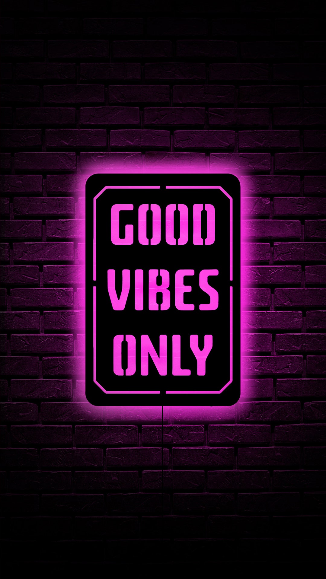 Good Vibes Only Sign, Custom Game Light Sign, Birthday Gift, Game Room ...