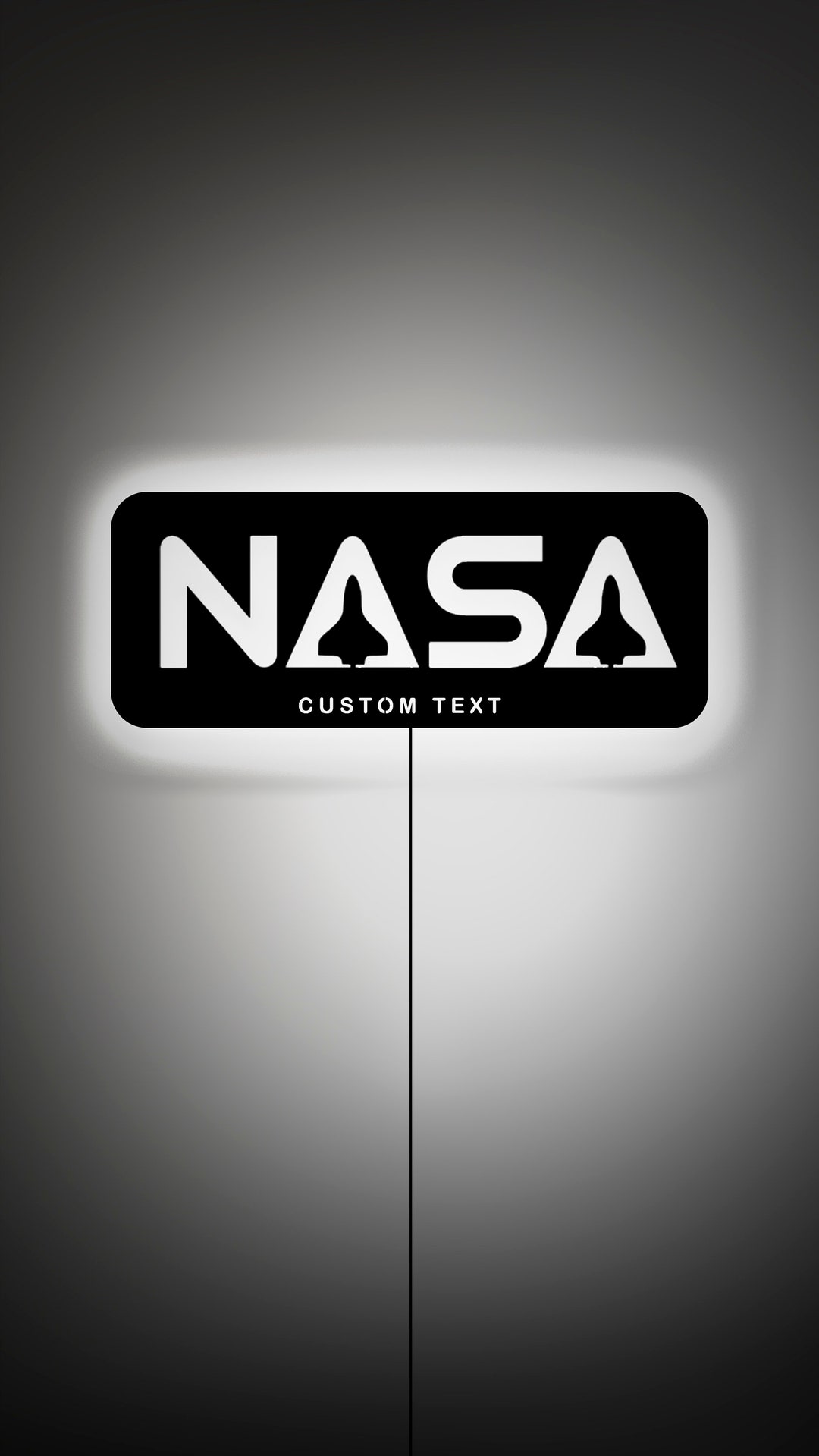 Nasa Led Sign, Custom Nasa RGB Light Sign, Birthday Gifts, Game Room ...