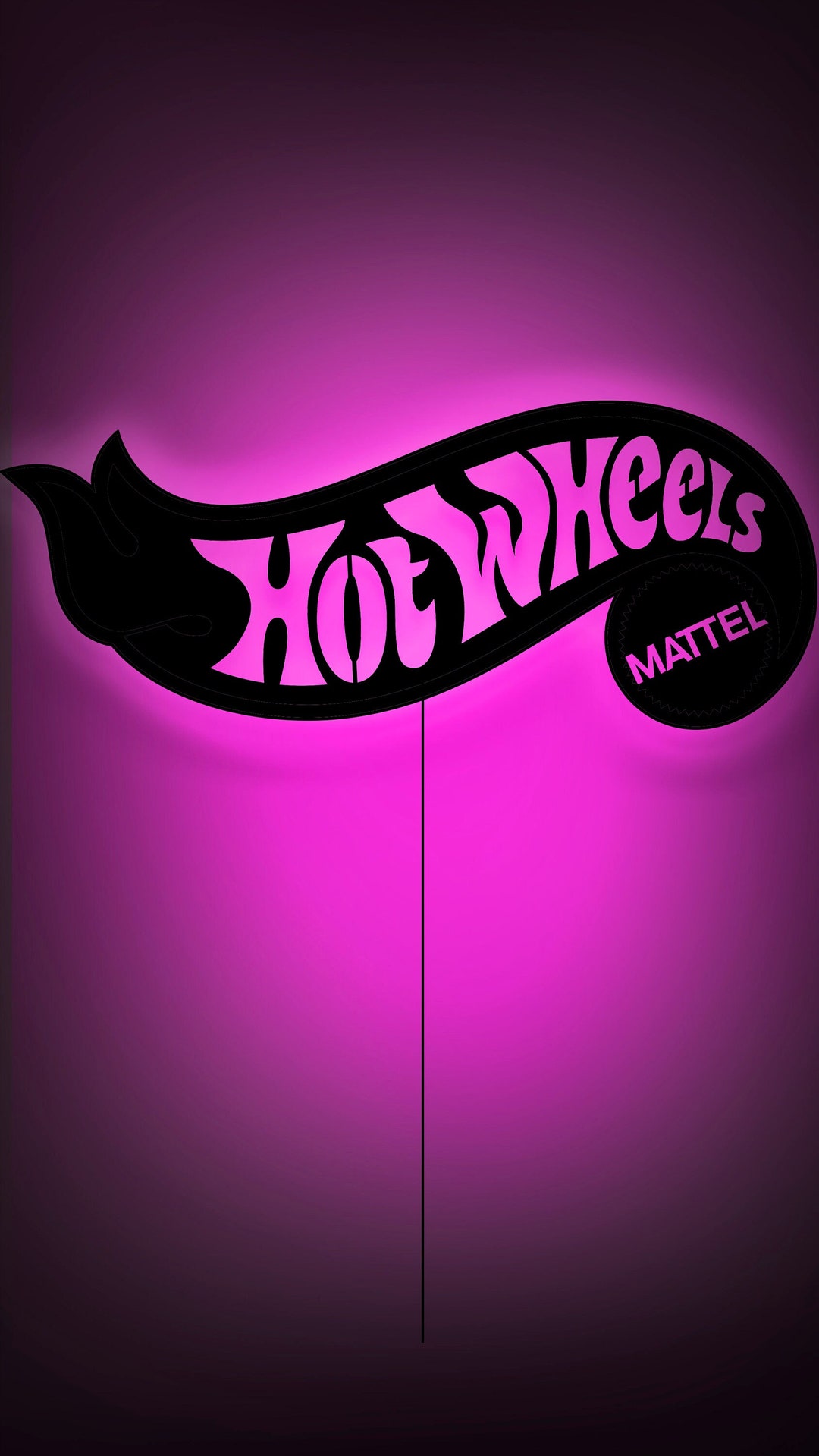 Hot Wheels Light Sign, Custom Hot Wheels Light Sign, , Game Room Decor ...
