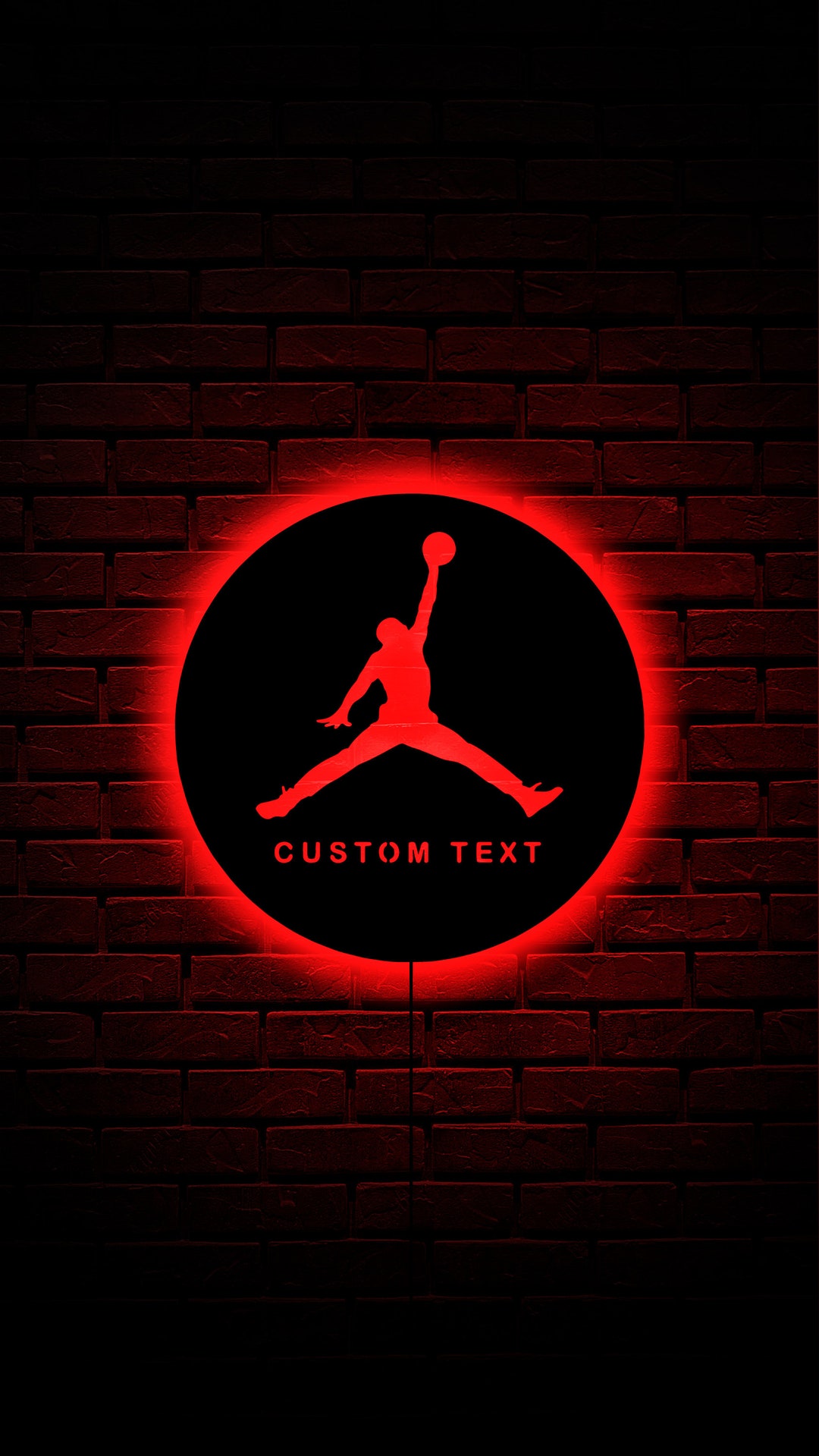 Michael Jordan Wood Wall Art With Rgb Led Light, Michael Jordan Home ...