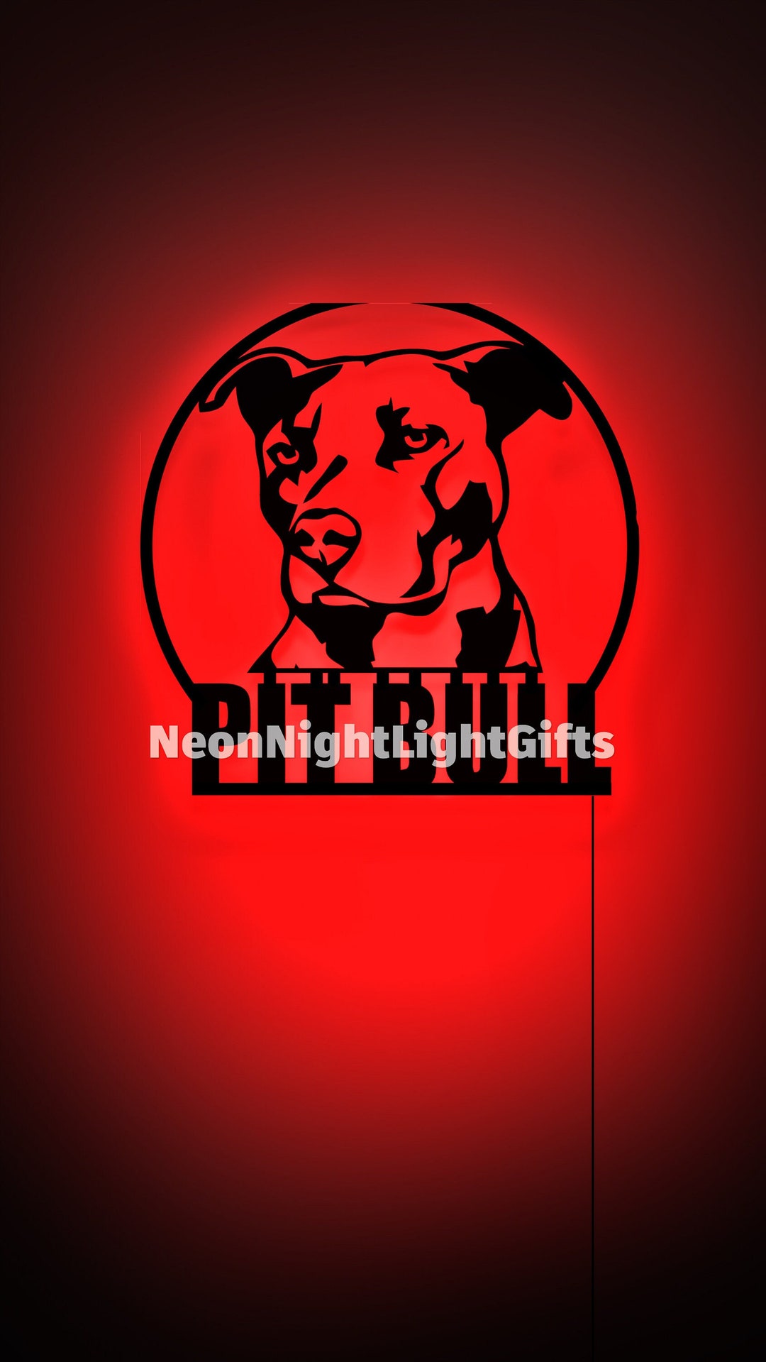 Pitbull Led Sign, Pitbull Shack Lighted Decor, Birthday Gift, Gamer ...