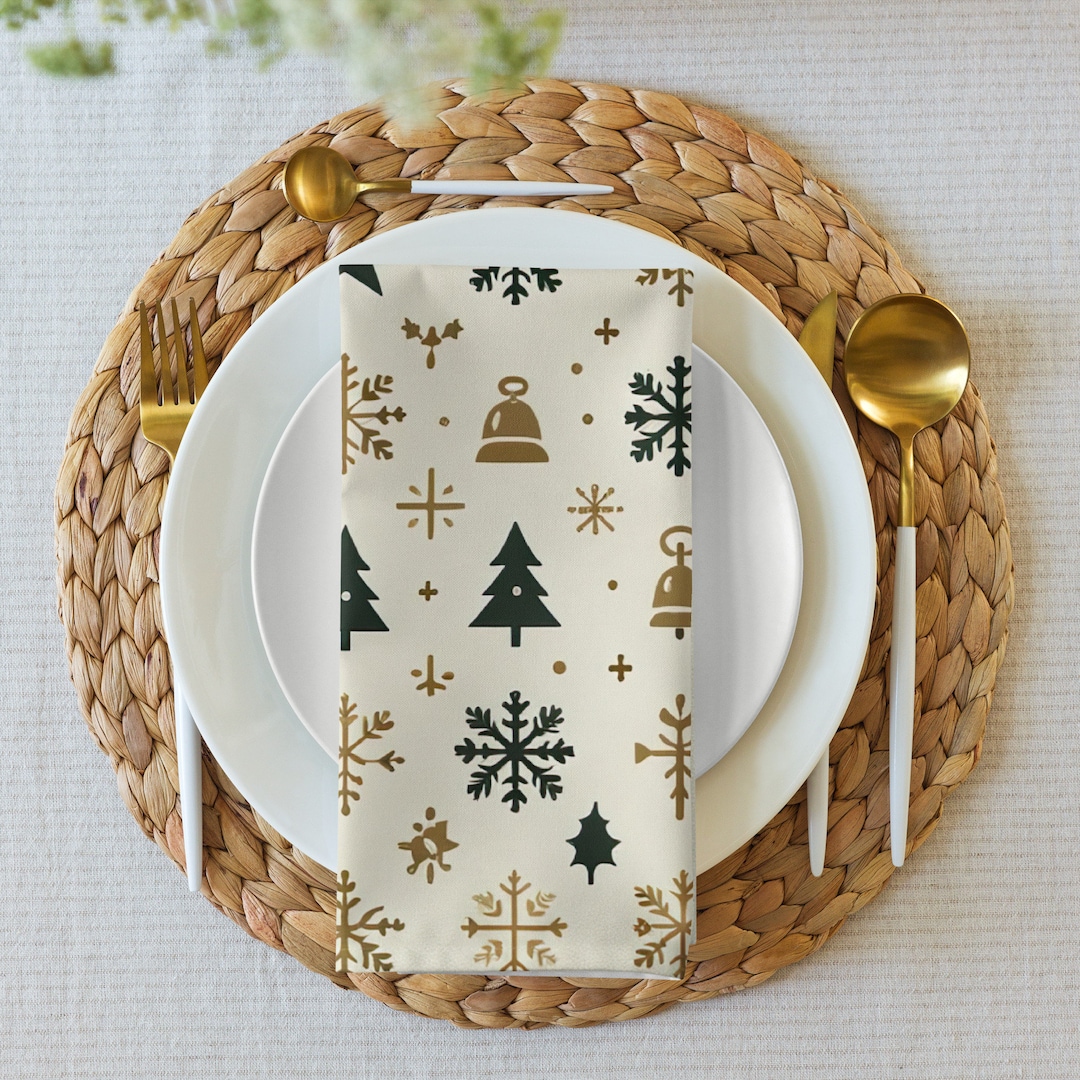 Christmas Cloth Napkins Set of 4 - Etsy