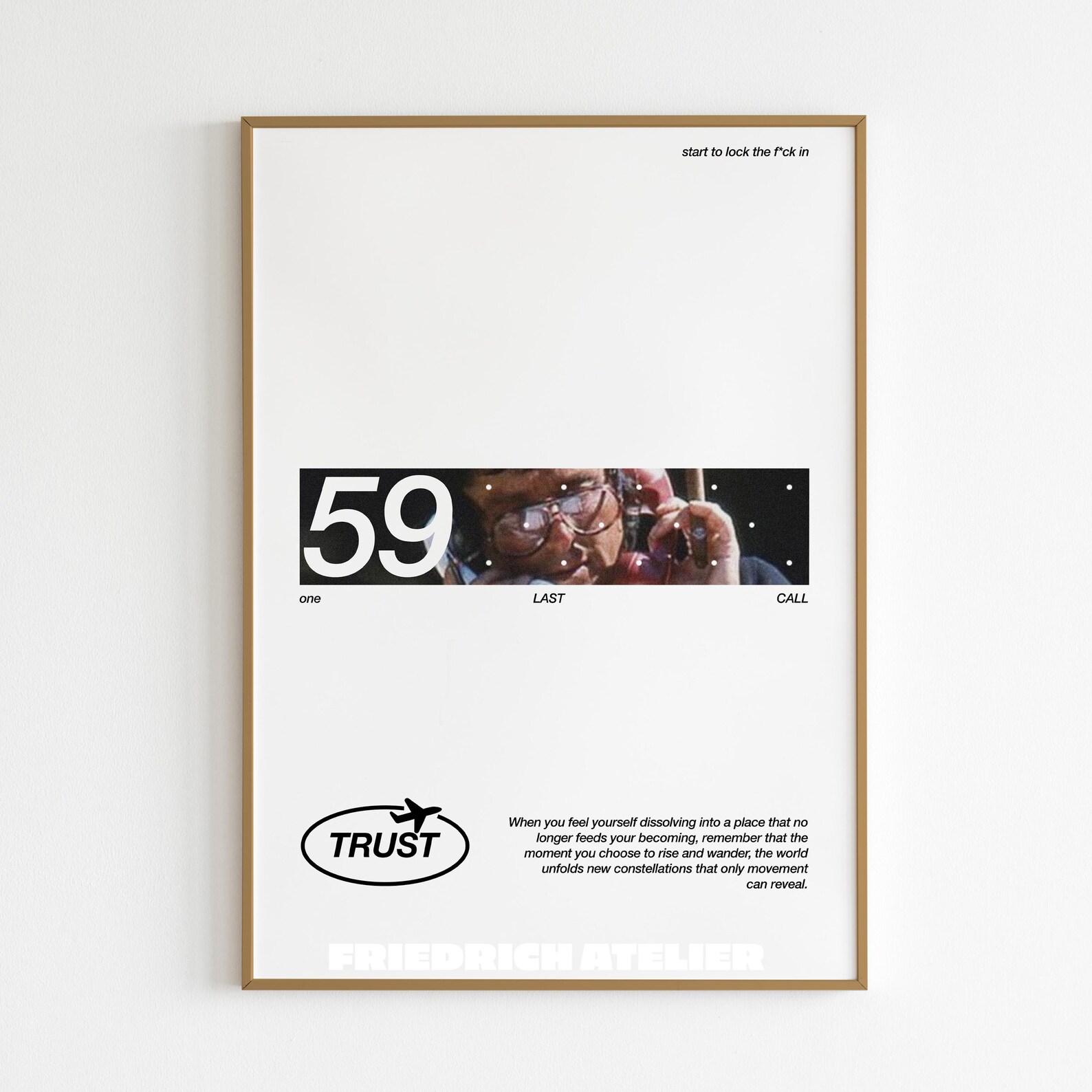 Think Fast Die Last Poster | Wall Street Art, Motivational Print ...