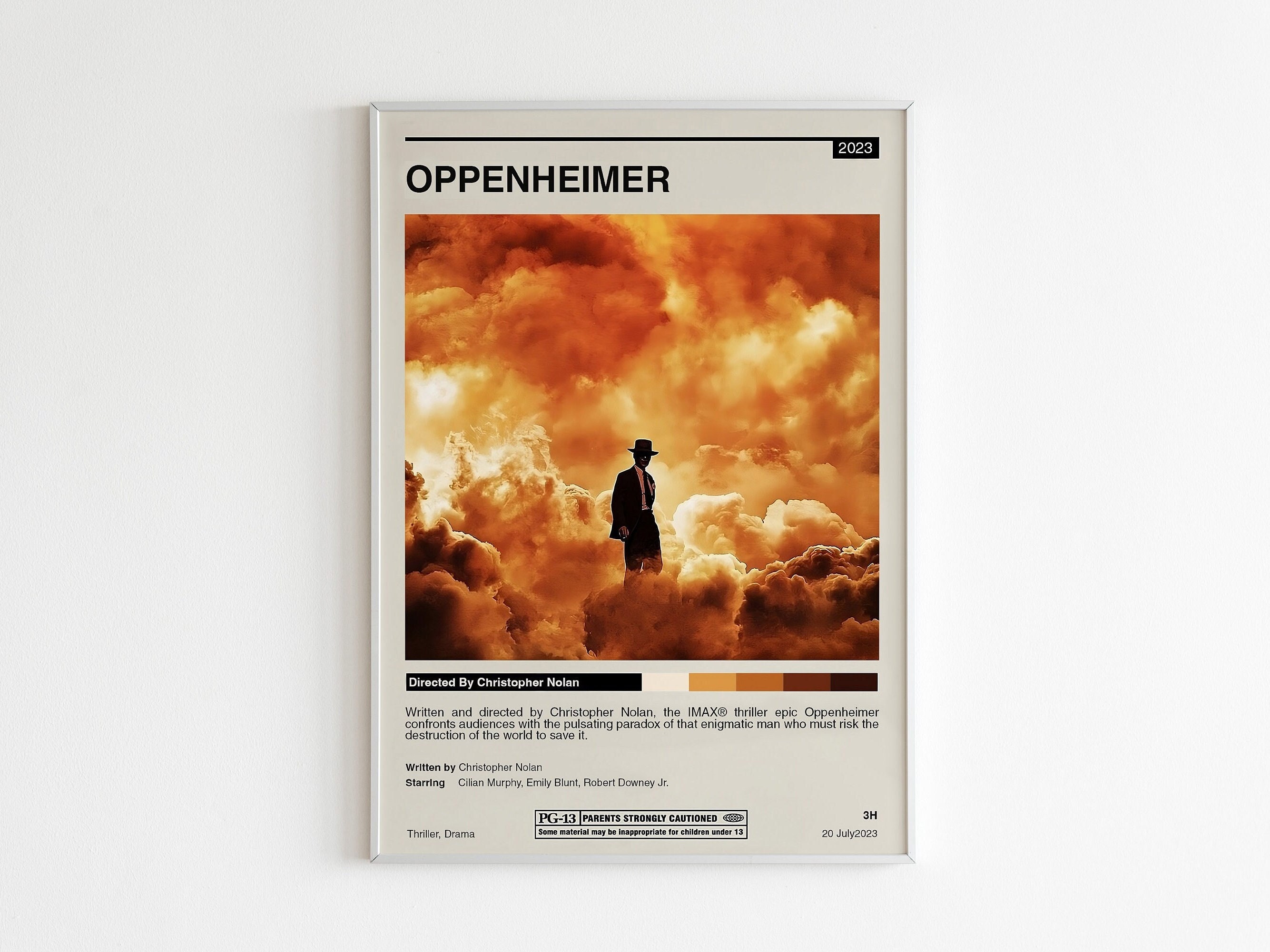 Oppenheimer Poster High Quality Oppenheimer Wall Art Oppenheimer Movie ...