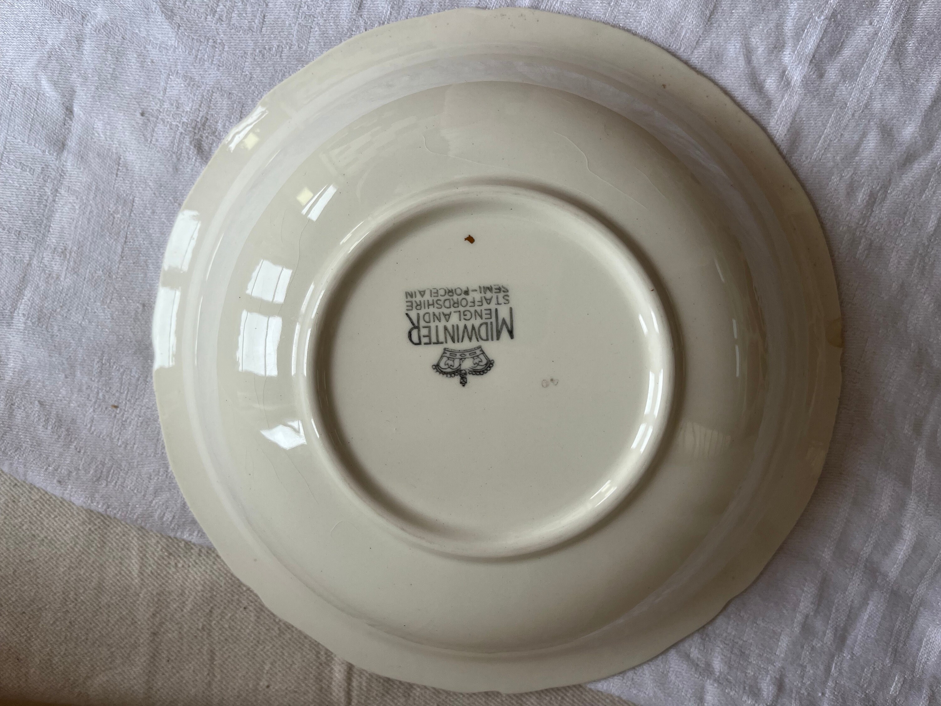 Midwinter Staffordshire England Semi-porcelain Serving Bowl and 5 ...