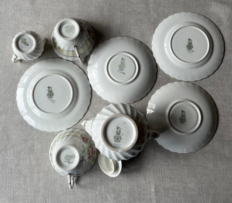 Royal Doulton Farley Fine Bone China Set of 8/ Vintage Tea Set H4882 ...