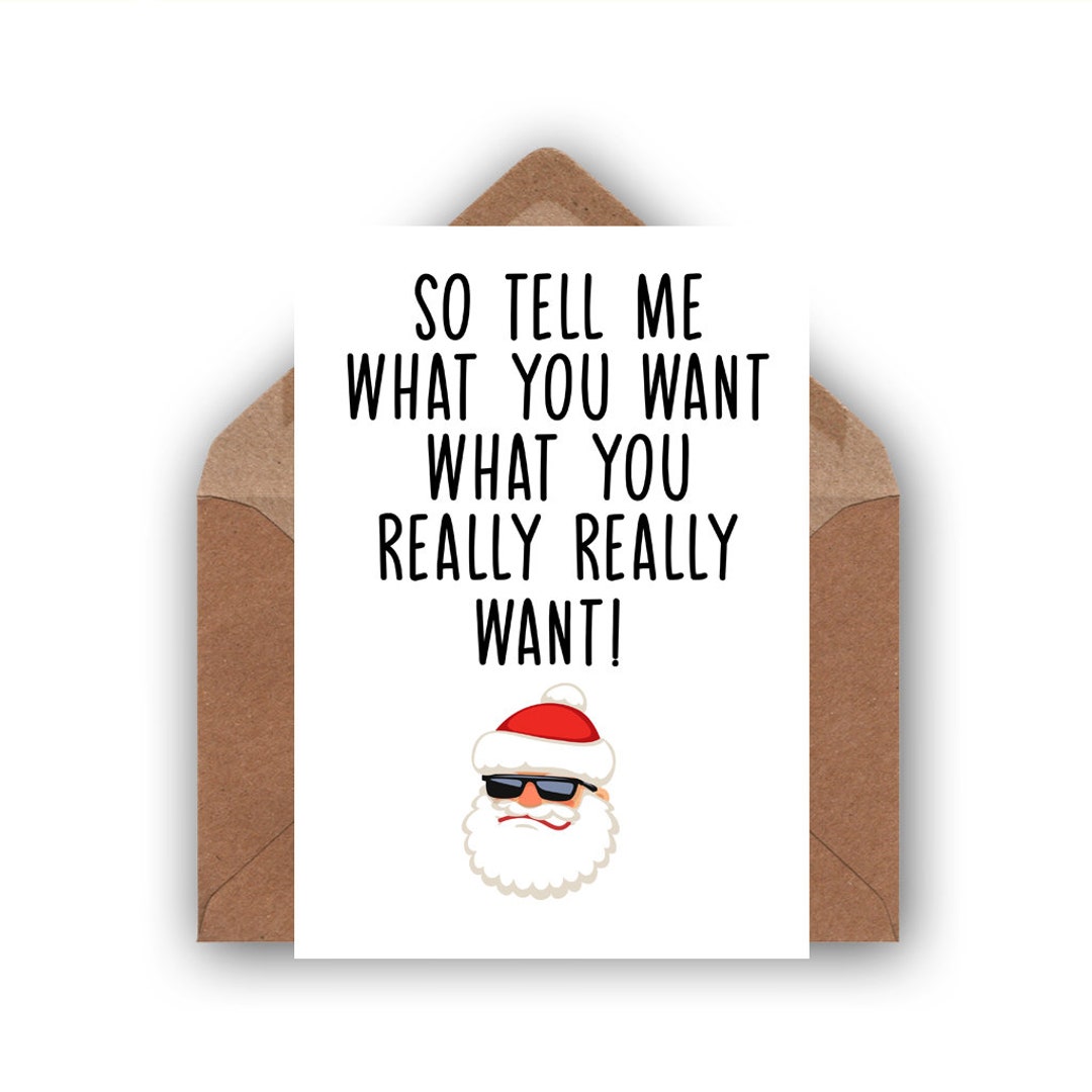 Funny Christmas Card Rude Christmas Card Humorous Xmas Card Offensive ...