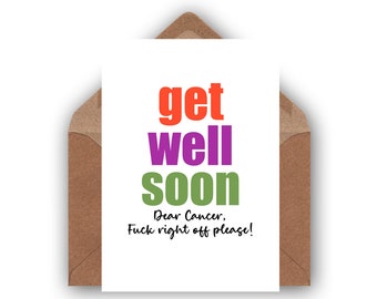 Funny Get Well Soon Card - Etsy