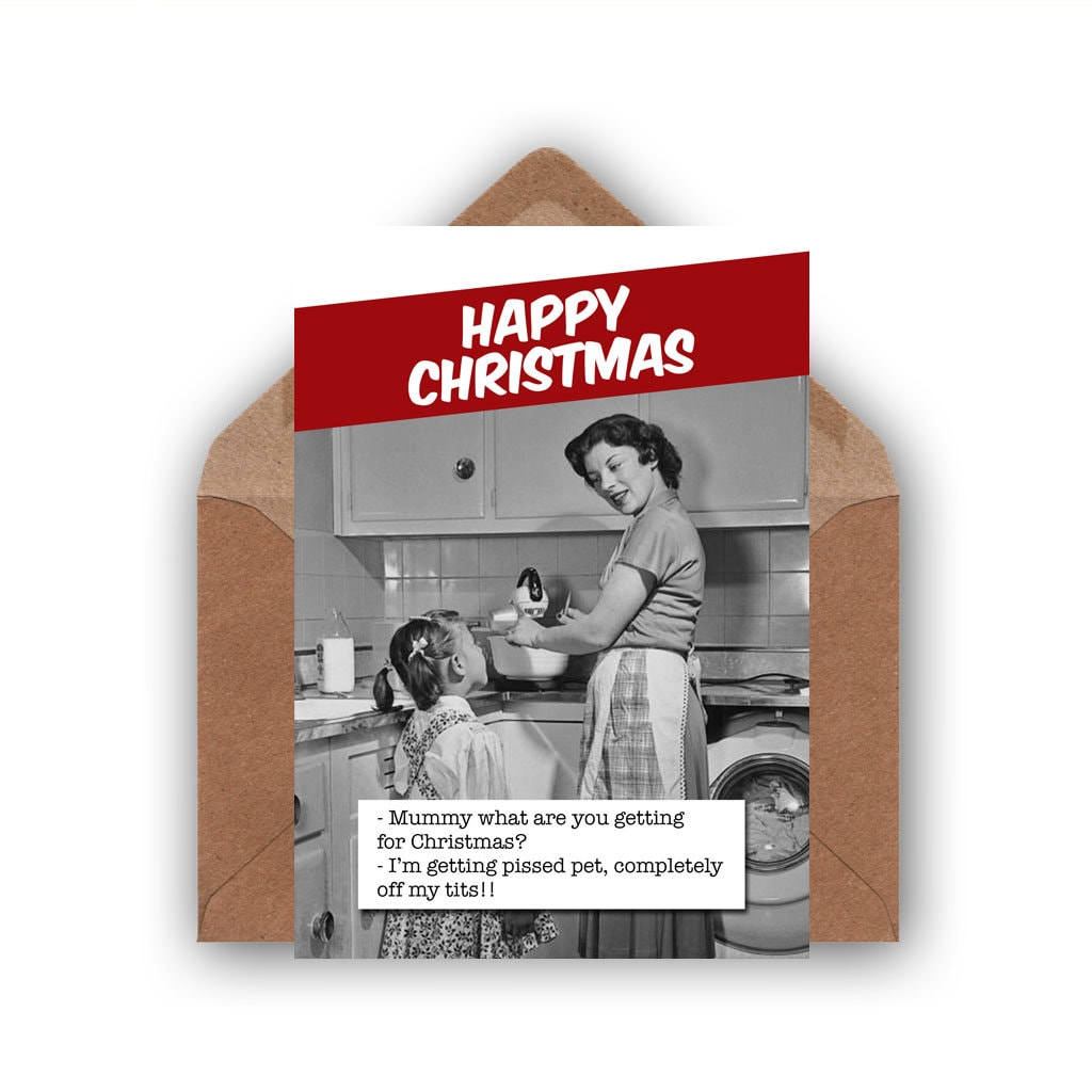 Funny Christmas Card Rude Christmas Card Humorous Xmas Card Offensive ...